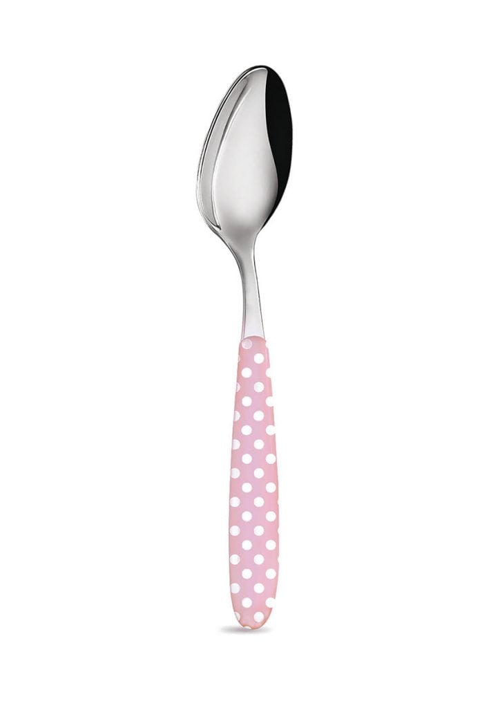 Spoon pastel pink with dots 20 cm Isabelle Rose - IsabelleRose